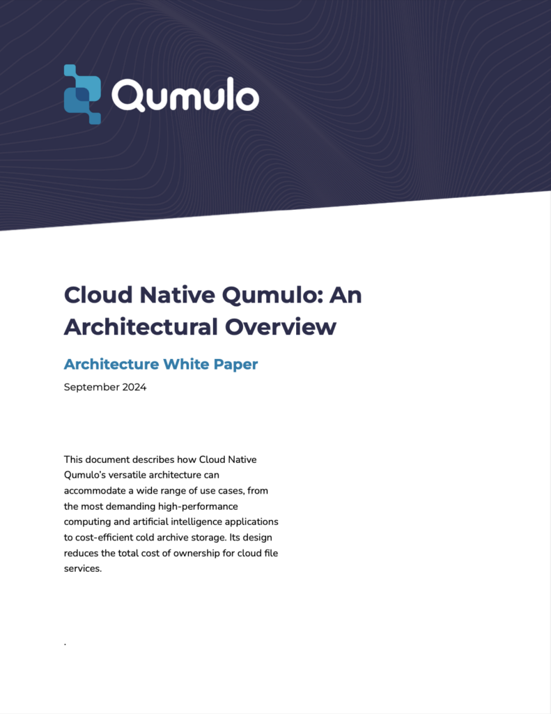 Cloud Native Qumulo | File Storage in Azure